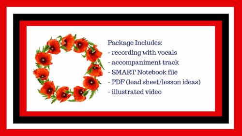 Remembrance Day Song & Activity | Performance | mp3s, PDF, SMART, video