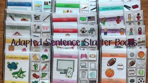 "I Like" Interactive / Adapted Sentence Starter Book - special education