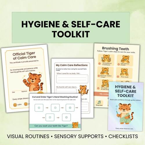 Hygiene & Self-Care Toolkit | Visual Life Skills Routines for Independence