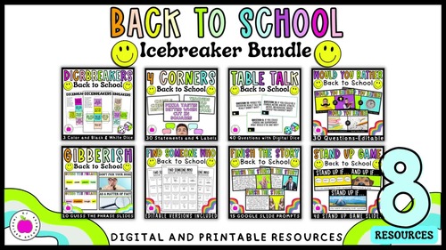 Back to School / Getting to Know You Icebreaker Games and Activities BUNDLE