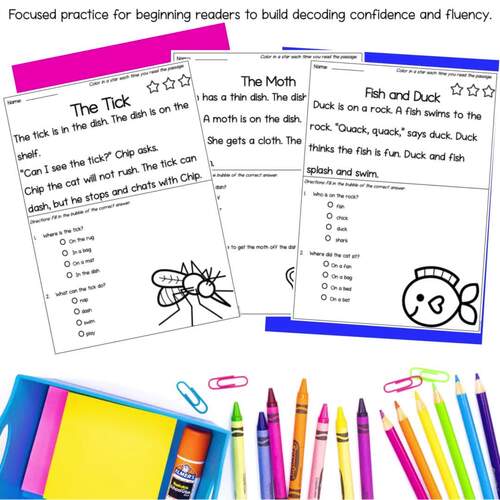 Digraph Decodable Reading Passages with Comprehension Questions | TPT