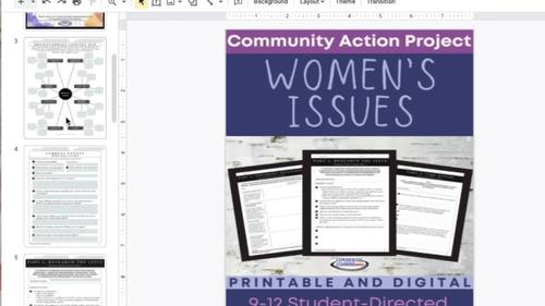 Women's Issues: Community Action Project {Printable and Digital}