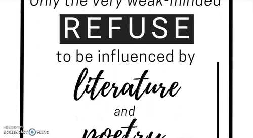 Literature Reading Writing Quotes Printable Posters ELA Classroom