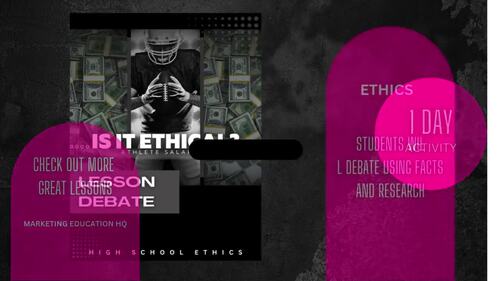 Ethics: Debate Activity and Lesson About Athlete Salaries in the NFL