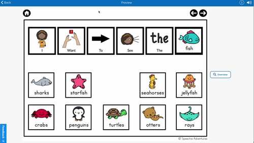 Aquarium Summer & Ocean Virtual Field Trip Visuals Speech Therapy Boom ...