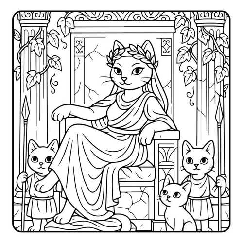 Greek Paws Coloring Pages | 45 Cute Greek Mythology Animal Activity Sheets
