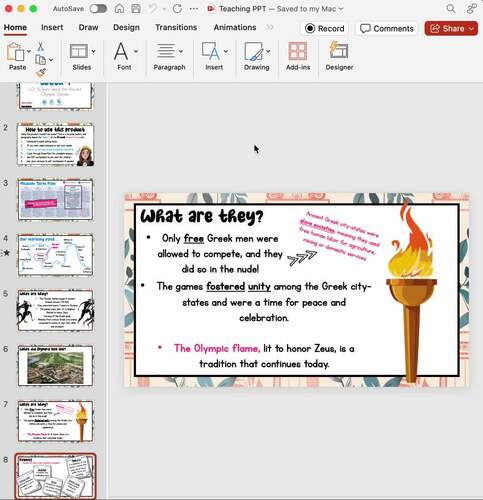 Ancient Greeks History Topic Unit || Week 5 of 12 || Olympic Games