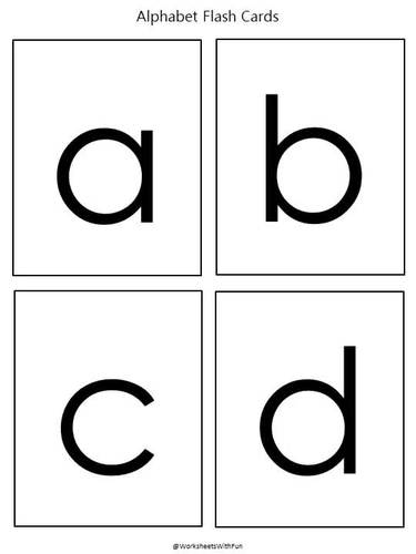 Alphabet Flash Cards - Uppercase and Lowercase, Letters, Back to School ...