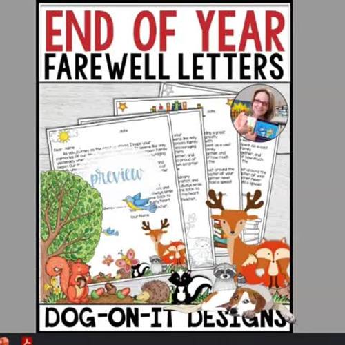 Editable End of Year Letter to Students and Parents From Teacher ...