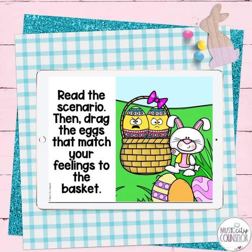Easter & Spring Feelings Emotions BOOM Cards™ Counseling SEL Distance ...