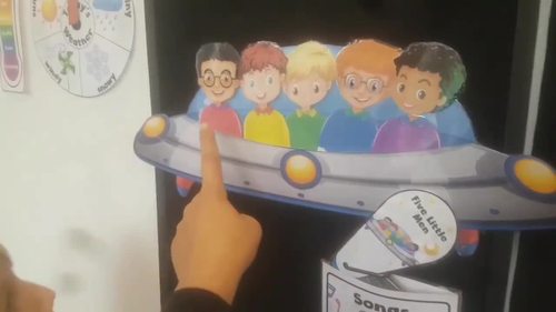 Five Little Men Song (Songs, Circle Time, Puppets, Counting, Space)