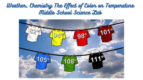 Weather, Chemistry The Effect of Color on Temperature Middle School ...
