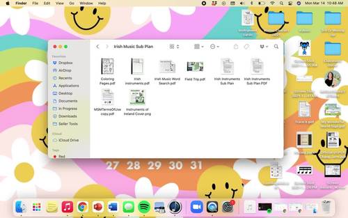 Instruments of Ireland Music Lesson or Sub Plan for St Patricks Day