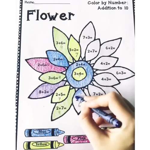 Color By Addition Worksheets Seasonal Bundle - Simple Addition Color By ...