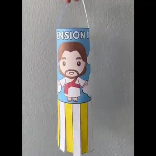 The Ascension of Jesus Craft | Windsocks Printable Kids Craft ...