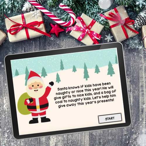 Naughty or Nice | Christmas Social Skills Boom Deck™ by Little Beacon