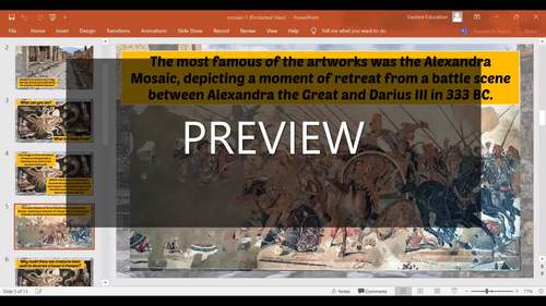 Create Your Own Roman Mosaic Art - 3 Lessons with PowerPoints and Examples