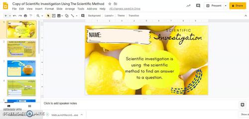 Scientific Investigation through Google Slides and Simple Hands-On ...