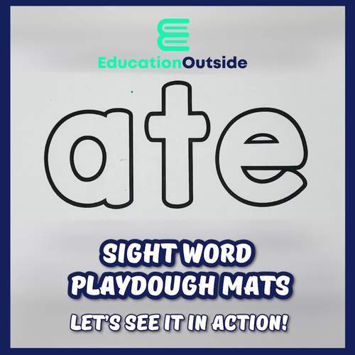 Dolch Primer Sight Word Playdough Mats - Printable Set by Education Outside