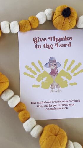Christian Thanksgiving Handprint Craft Sunday School Christian ...