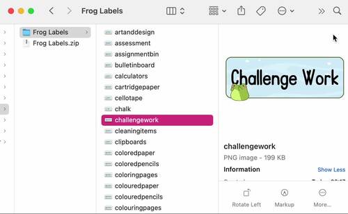 95 Cute Frog Teacher Toolbox Trolley Drawer Labels || Kawaii Classroom ...