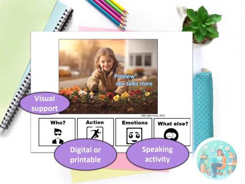 Spring Speech Therapy Reading, Writing, Describing activities - March ...