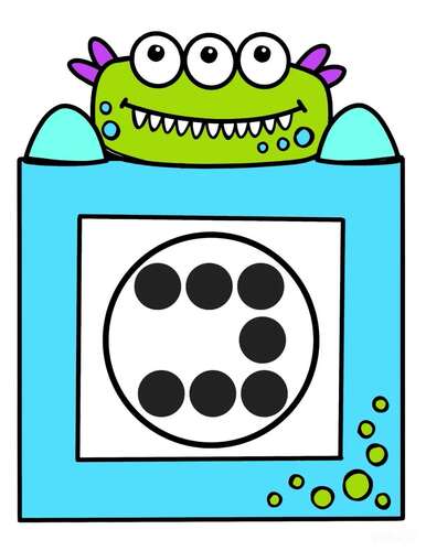 Monster Subitizing Bundle | Scattered Configurations to 10 & 20 ...