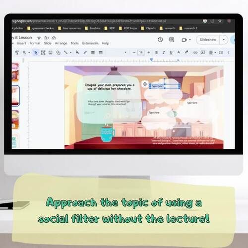 Social Filter Upper Elementary Digital Lesson| No-prep SEL Lesson