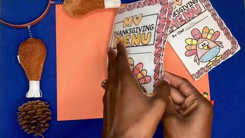 My Thanksgiving Menu: Printable Project by Ms Lola's Little Learners