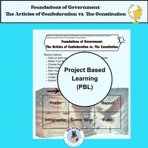 HSS 8.2.2 The Articles of Confederation vs. The Constitution PBL Choice ...