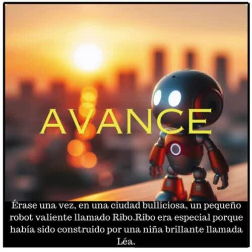 The Adventure of Ribo, the Little Robot: Exciting Spanish Short Story 2024