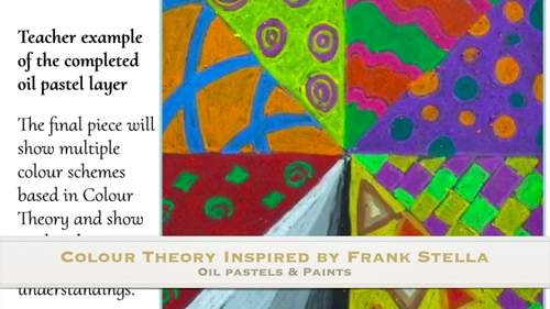 COLOR THEORY paper sculptures collaborative art project lesson plan Gr3-5