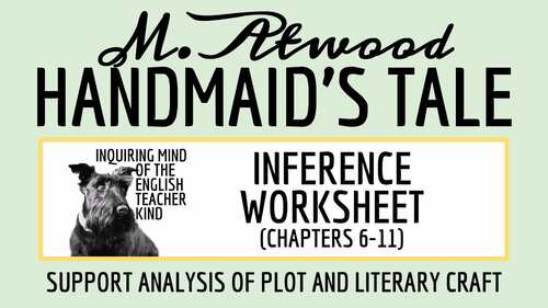 The Handmaid's Tale Chapters 6 through 11 Close Reading Analysis Worksheet