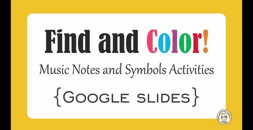 I Spy Music Notes and Symbols Digital Activity Google Slides™ | TPT