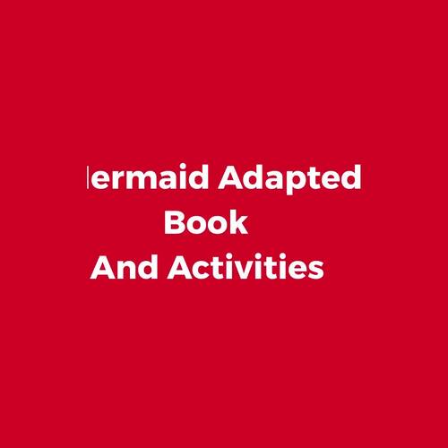 Mermaid Adapted Book And Activities by File Folder Heaven | TPT