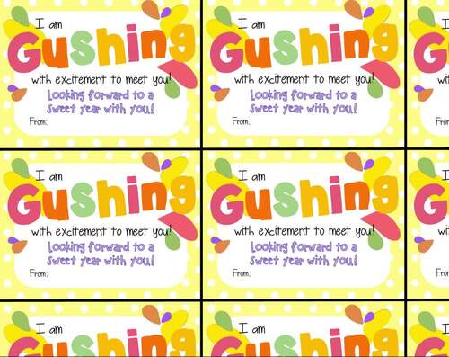 Cute Fruit Gushers Beginning of Year Gift Tag- I'm gushing with ...