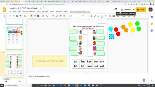 First Grade Phonics Distance Learning Google Slides Bundle Level 1 ...