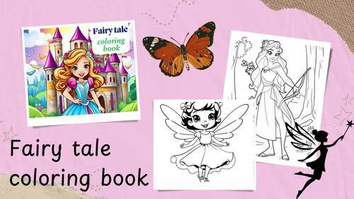 Fairy tale coloring book by smart life | TPT