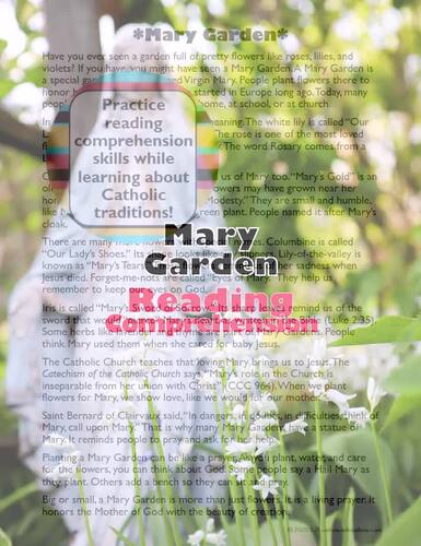 Marian Garden Reading Comprehension - Flowers & Symbolism or Mary ...