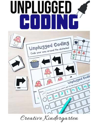 Christmas Unplugged Coding Activity for Beginners (English and French)