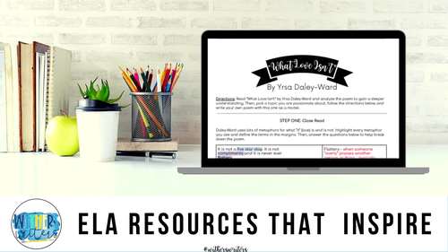 No Prep Sub Plans - Slam Poetry Analysis & Writing - "What Love Isn't"