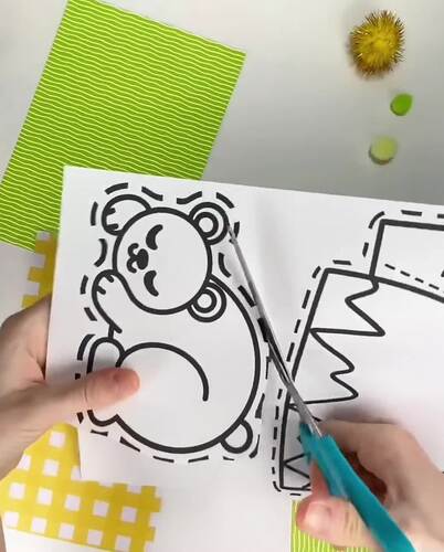 Bear Den Hibernation Craft Winter or Spring Craftivity No Prep Art Project