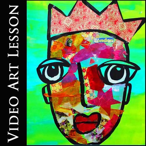 COLLAGE KING Video Art Lesson | Draw, Paint, & Collage Project & Activity