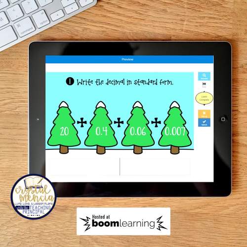 5NBT3a Decimals in Standard Form Boom Cards™ | Distance Learning ...