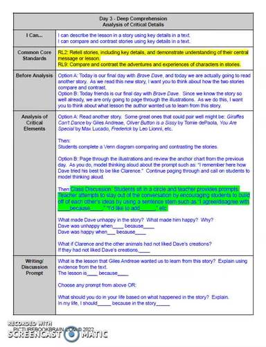 Brave Dave by Giles Andreae Lesson Plan and Google Activities | TPT