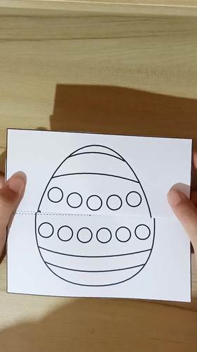 Easter Egg Coloring Pages Color Cut and Fold Activities Kindergarten ...