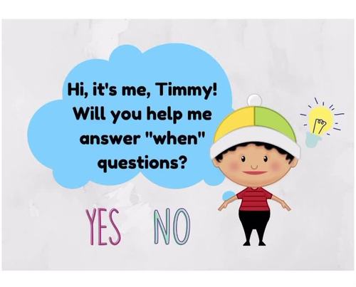 I Wonder When? (When" Questions: Routines & Events/ Holidays) [BOOM CARDS]