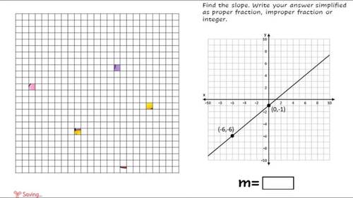 Finding Slope from a Graph Pixel Art | Digital Resource Math Activity