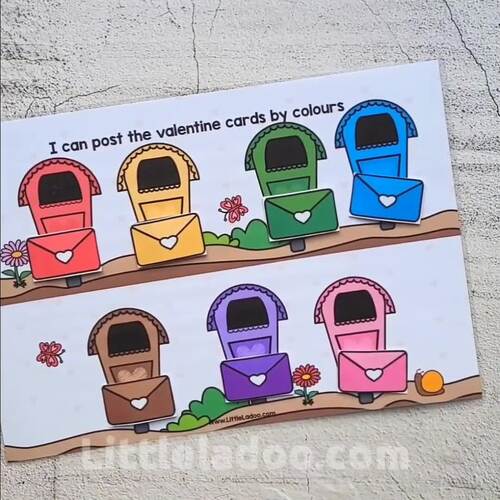 Valentine Busy Book Printable, Valentine Learning Binder by Little Ladoo