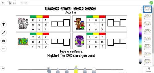 Seesaw CVC Spot and Dot by Created by Chelsea | TPT